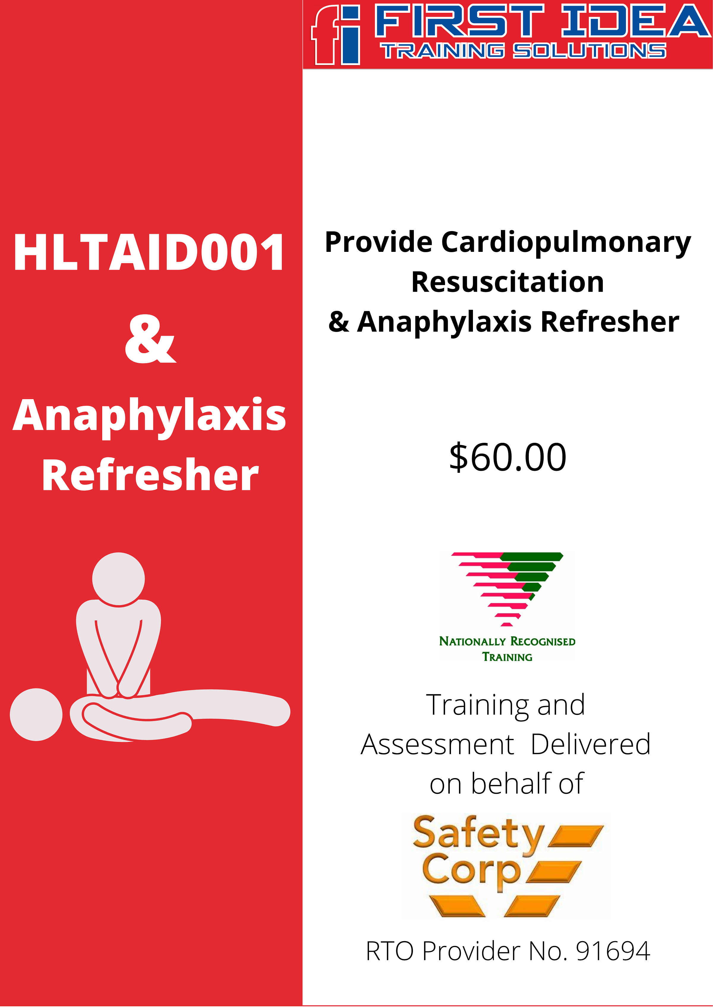 Provide Cardiopulmonary Resuscitation & Anaphylaxis Refresher ...